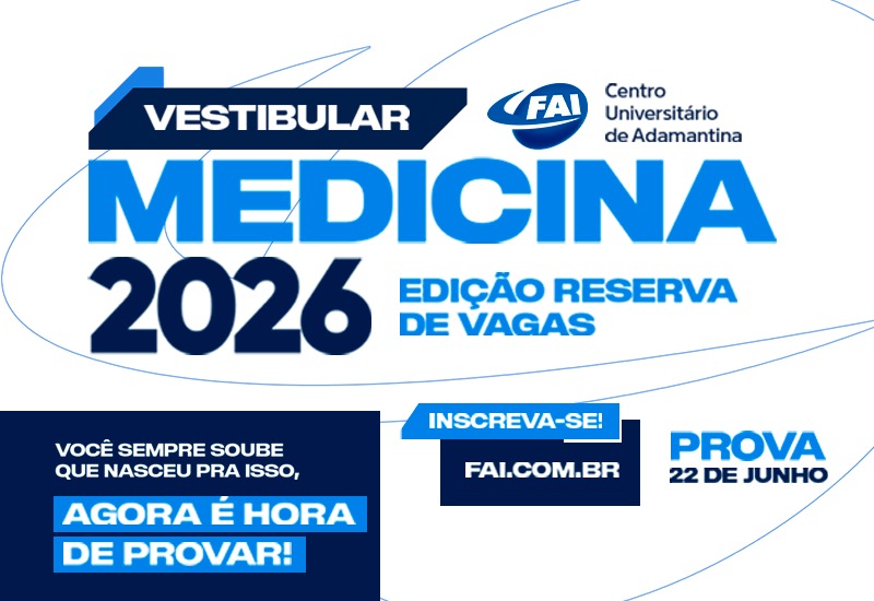 FAI abre inscrições para Vestibular de Medicina Reserva de Vagas 2026 ...